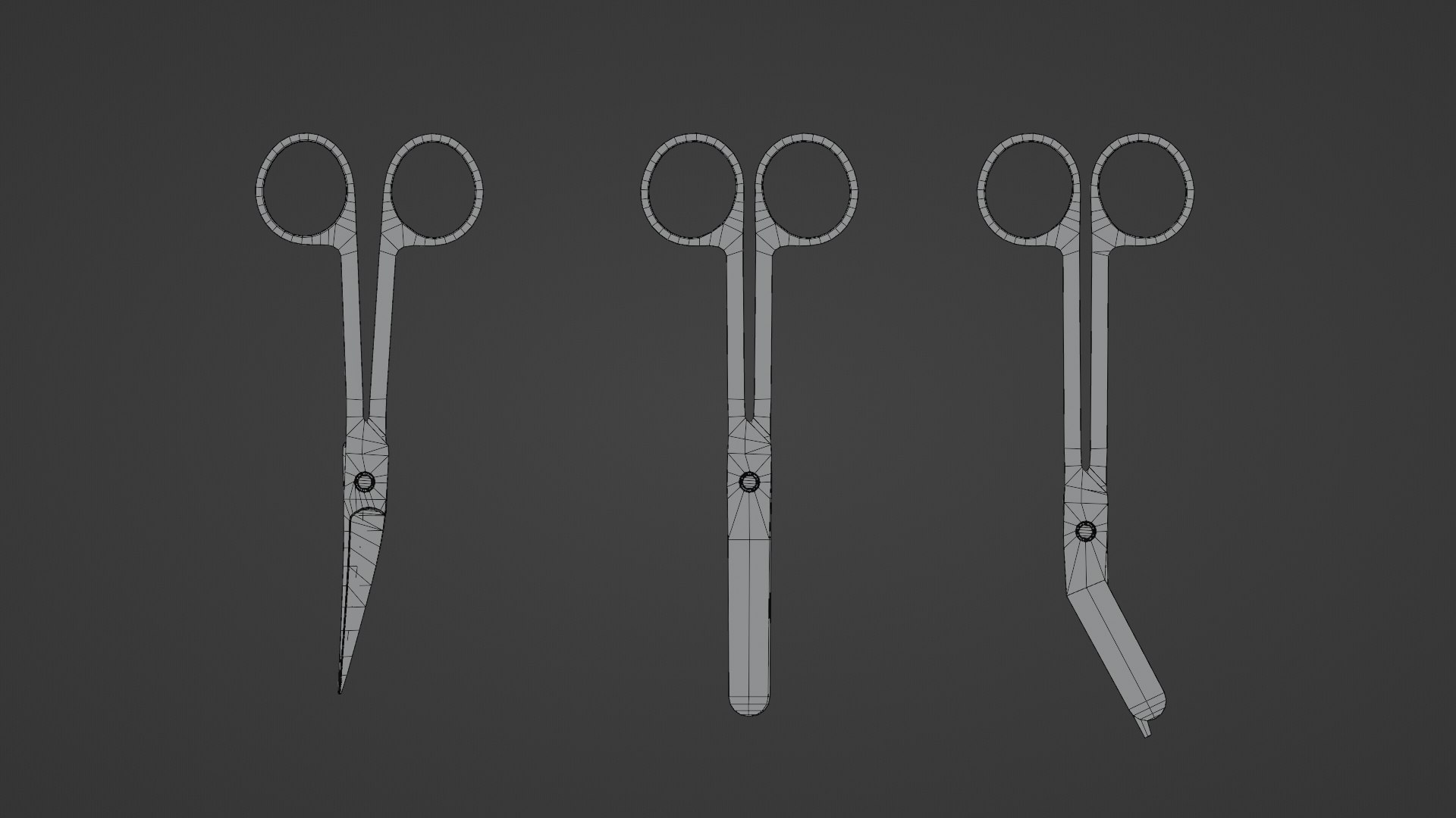 3D Surgical Scissors Model - TurboSquid 2169025