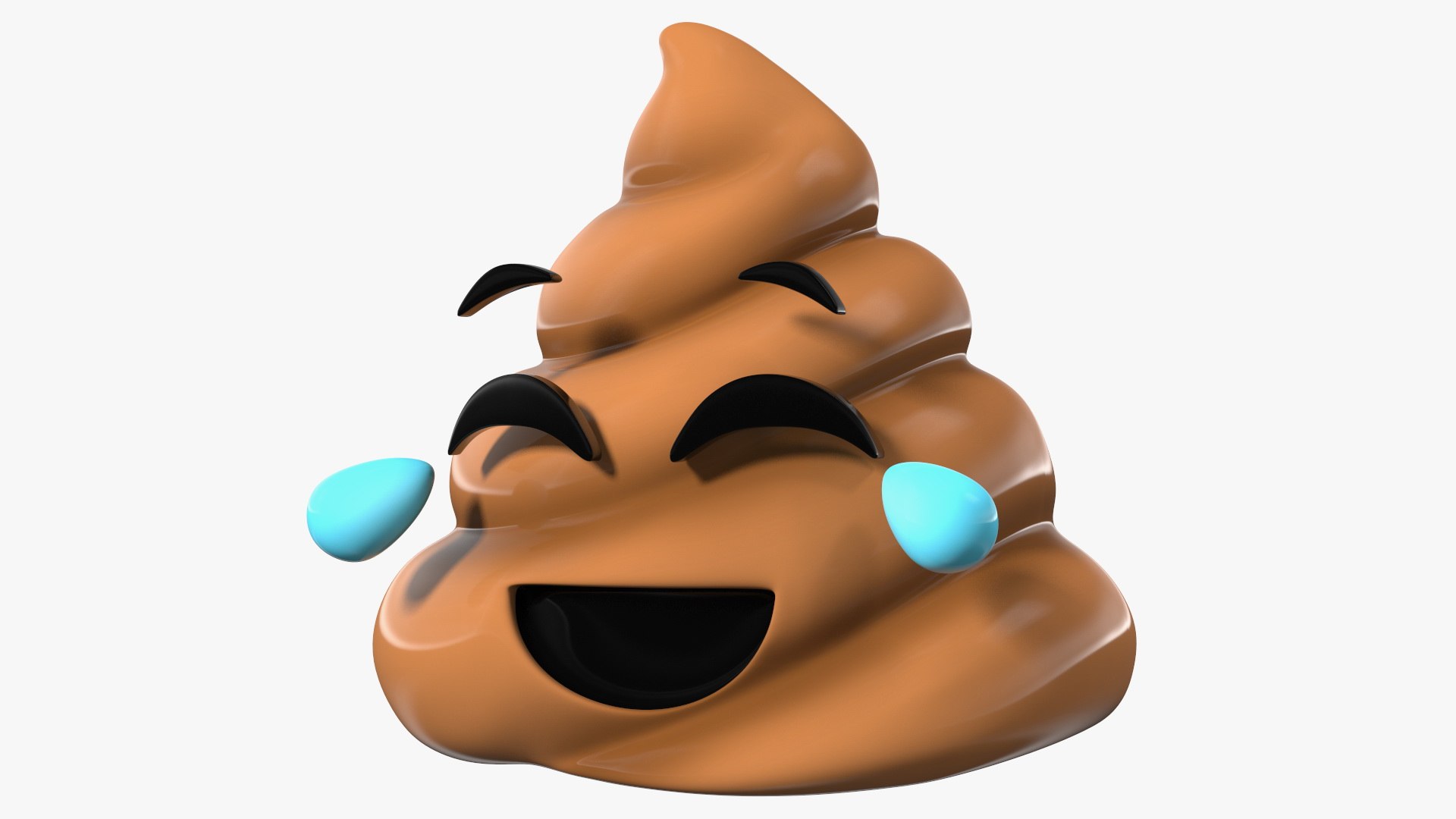Tears Of Joy Face Poop Emoji Smile 3D Model - TurboSquid 1801256