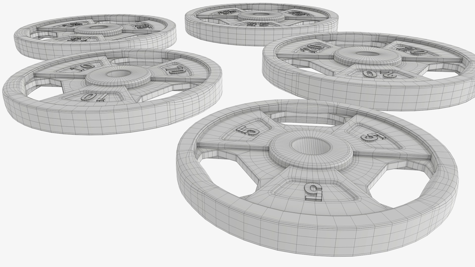 3D Plate Set Weight - TurboSquid 1686227