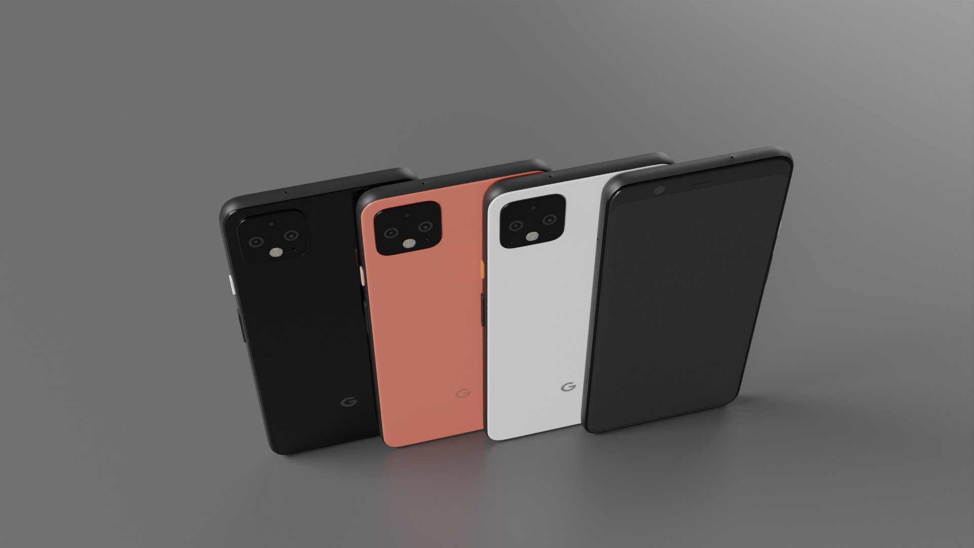 3D Model Google Pixel 4 All Colors - TurboSquid 2064079