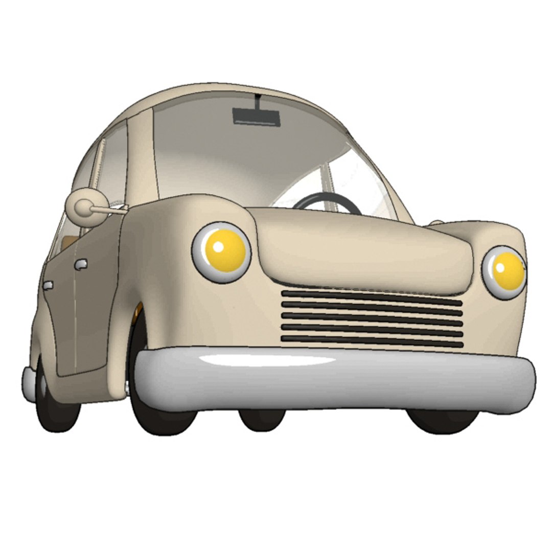 3d Cartoon Car Model