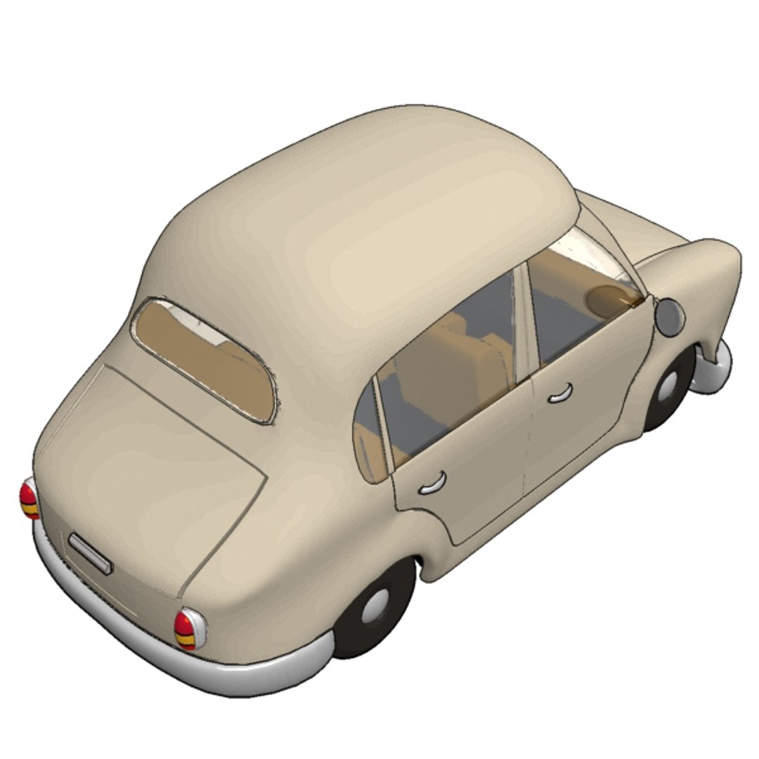 3d Cartoon Car Model