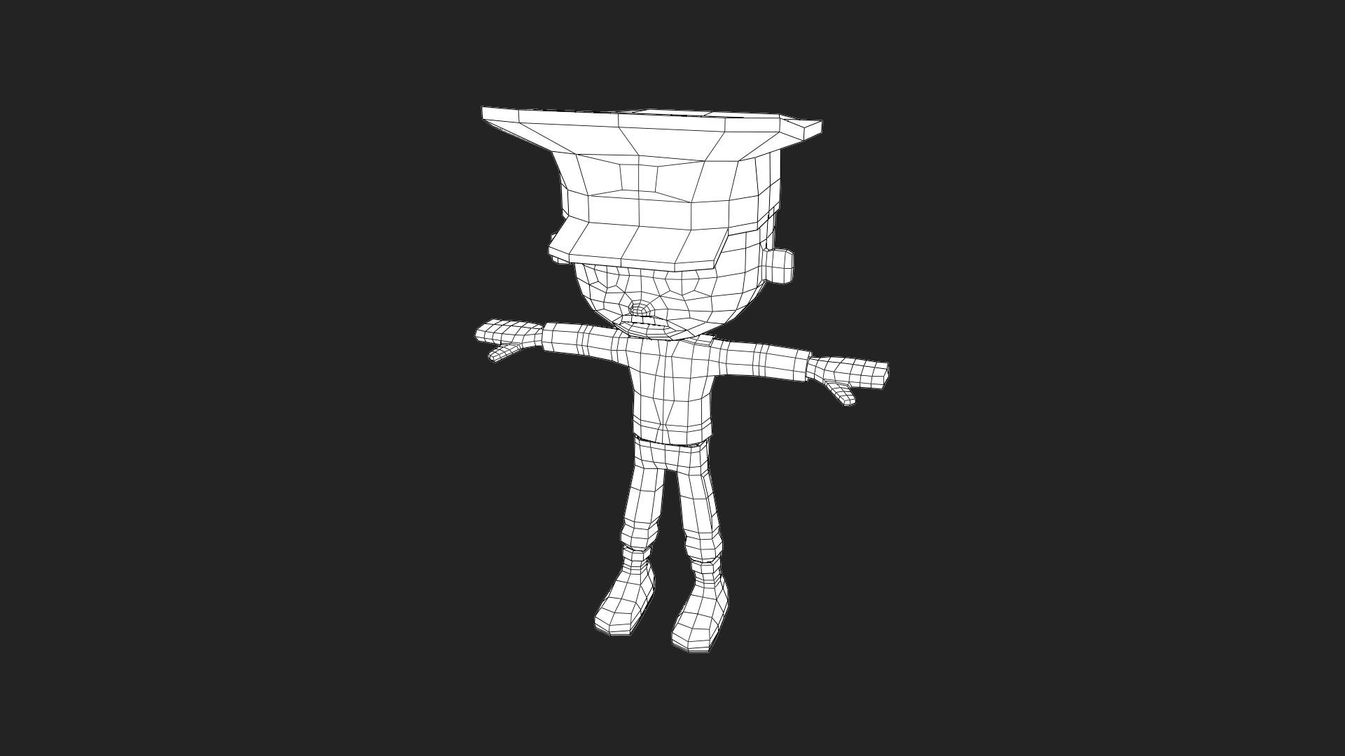 3D Police Man - OBJ - Low Poly Quad Model - TurboSquid 1785508