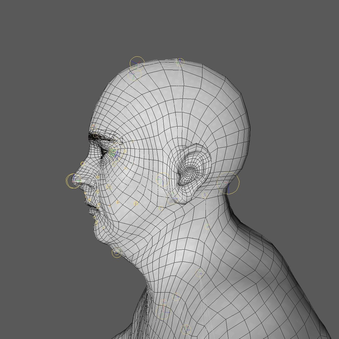 realistic base mesh old 3d c4d