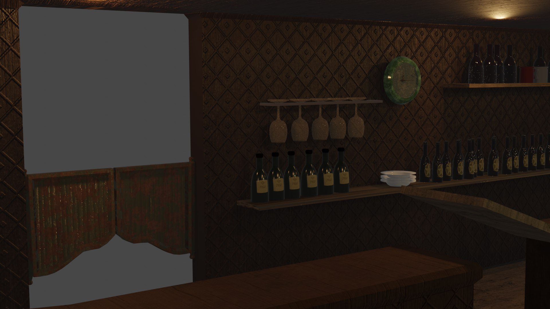 3D Model Bar Scene - TurboSquid 1837646