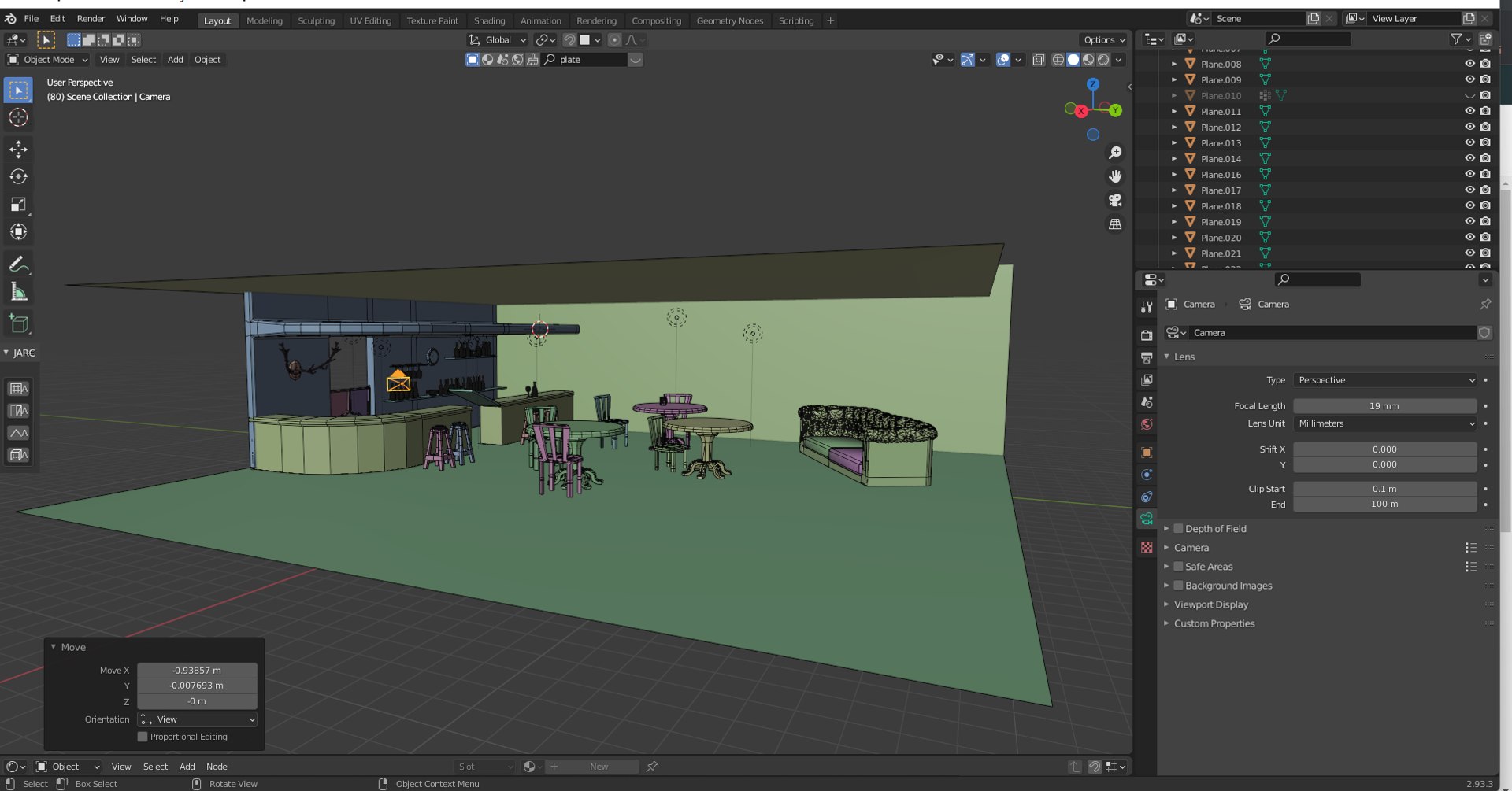 3D Model Bar Scene - TurboSquid 1837646
