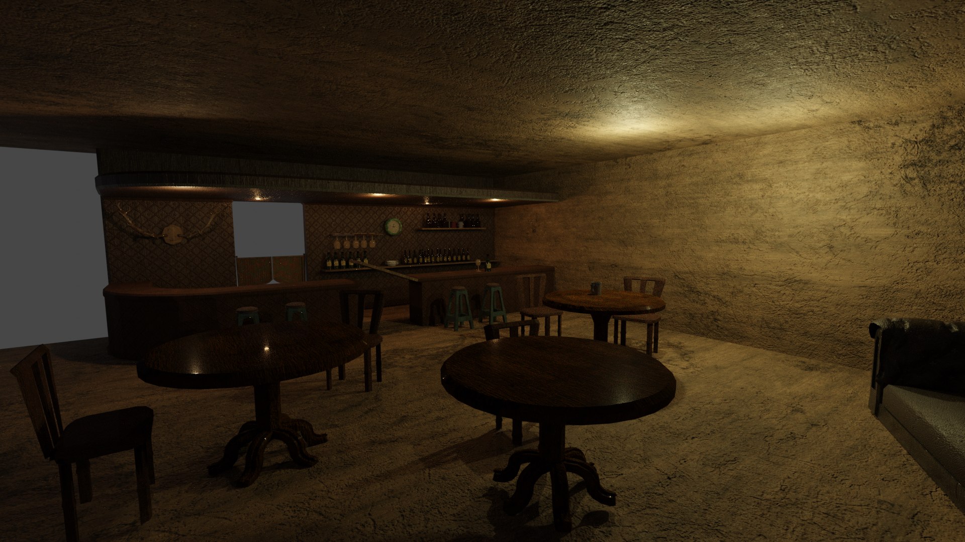 3D Model Bar Scene - TurboSquid 1837646