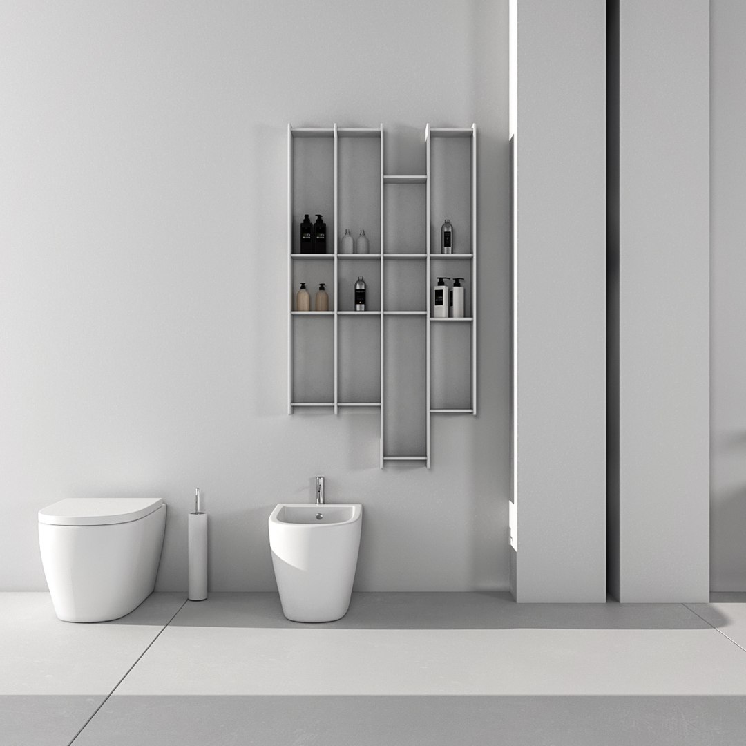 Bathroom Furniture Set Arcom 3D Model - TurboSquid 1331843