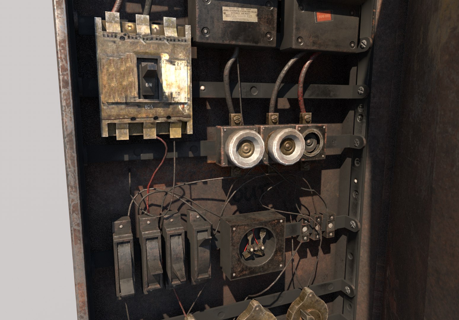 Old Fuse Box 3D Model - TurboSquid 1667855