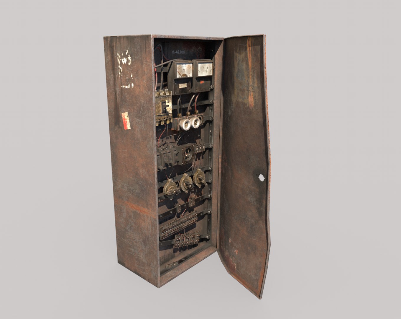 Old Fuse Box 3D Model - TurboSquid 1667855