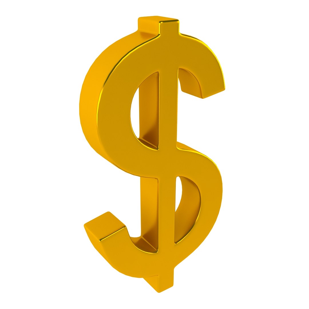3d Monetary Symbol