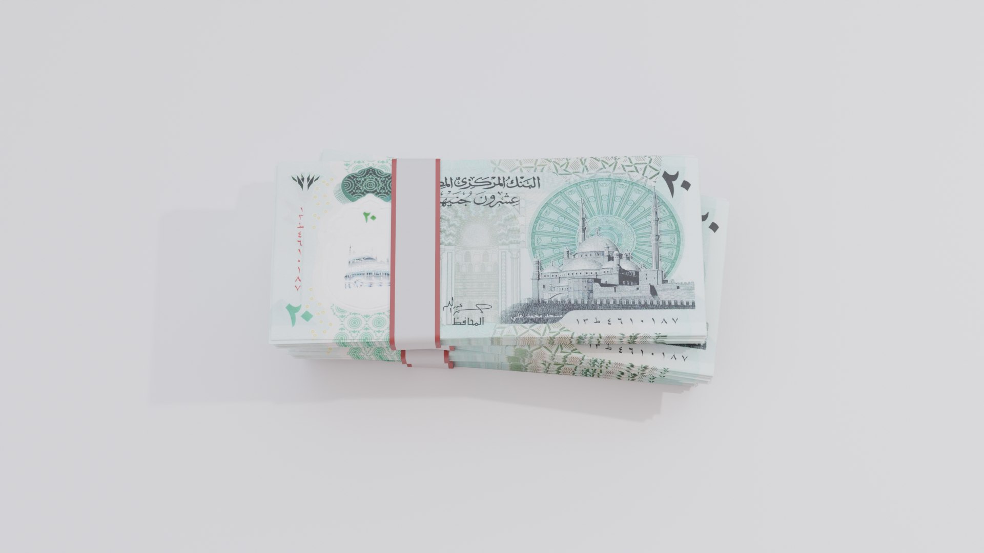 3D 20 Egyptian Pound Currency Model - TurboSquid 2415981
