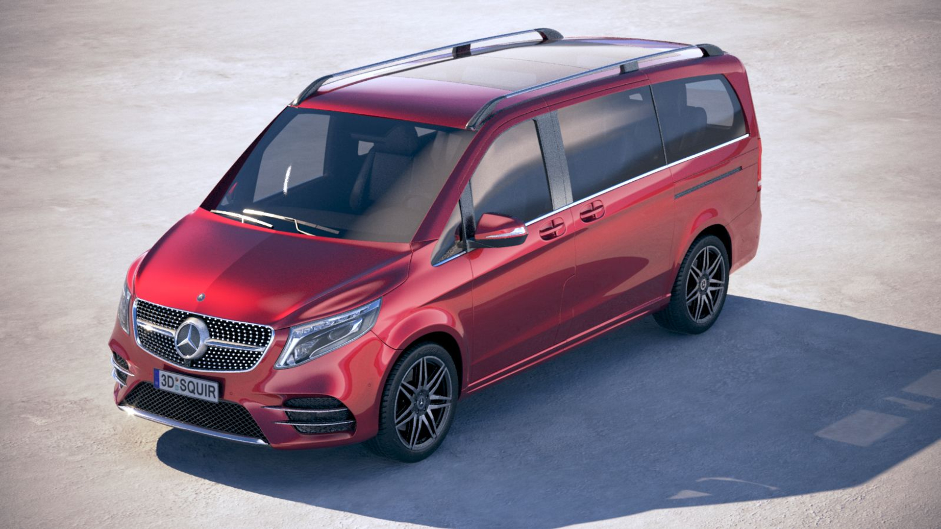 3D Mercedes-benz V-class 2020 - TurboSquid 1444217