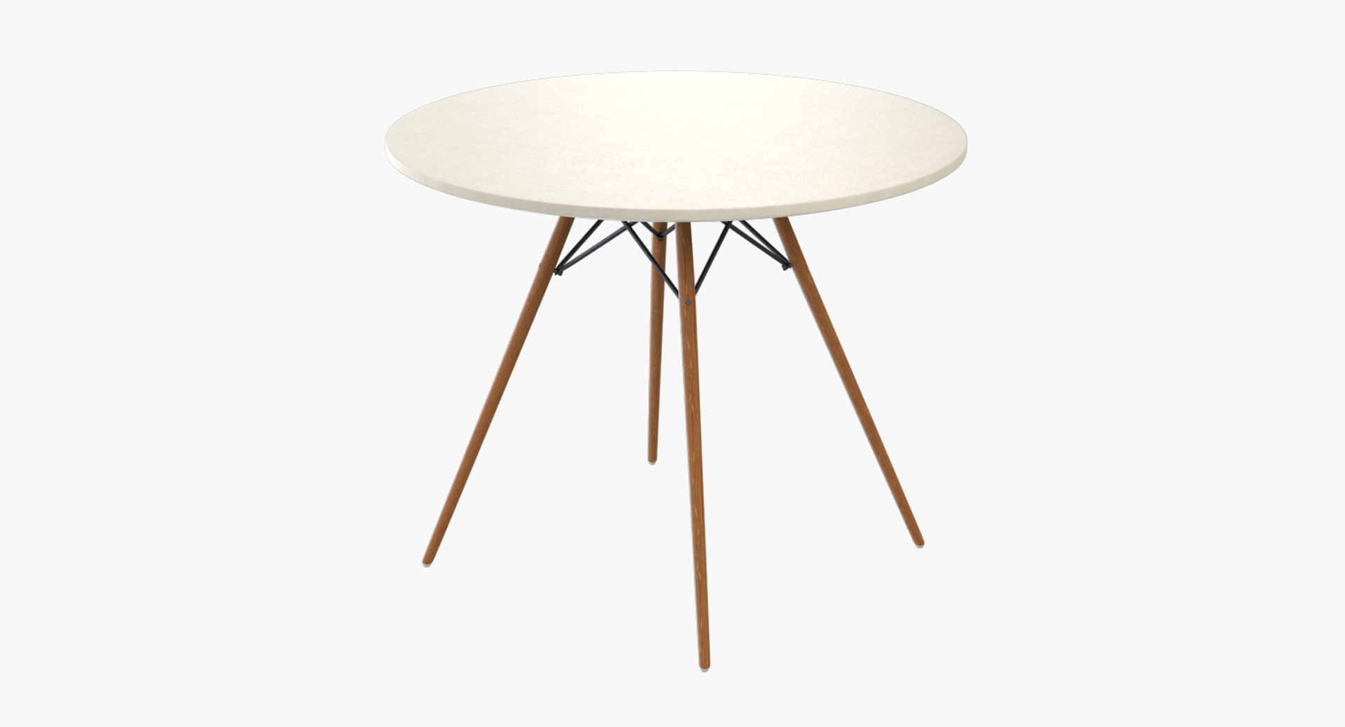 3D Model Eames Dsw Eiffel Table - TurboSquid 1309796