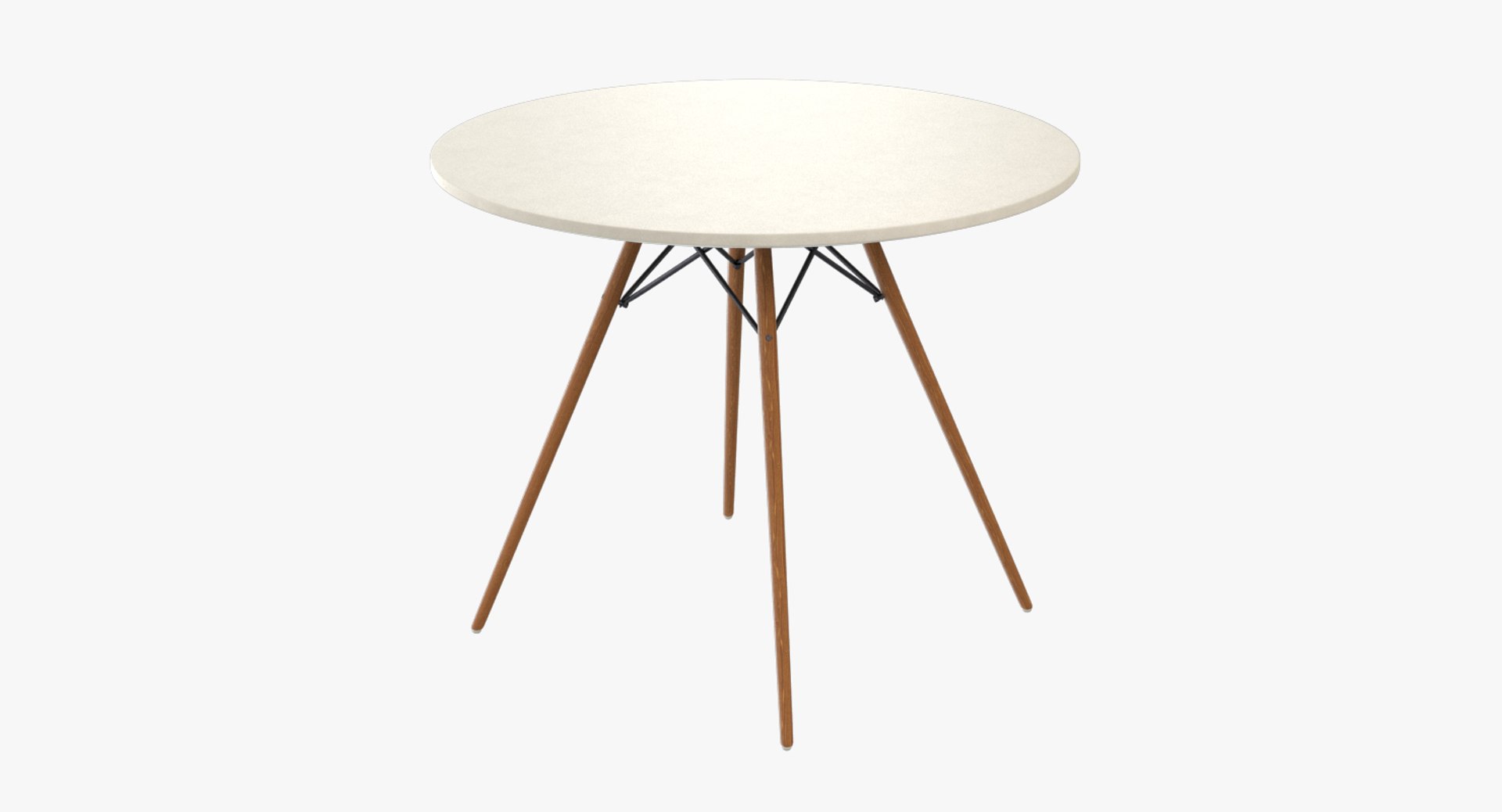 3D Model Eames Dsw Eiffel Table - TurboSquid 1309796