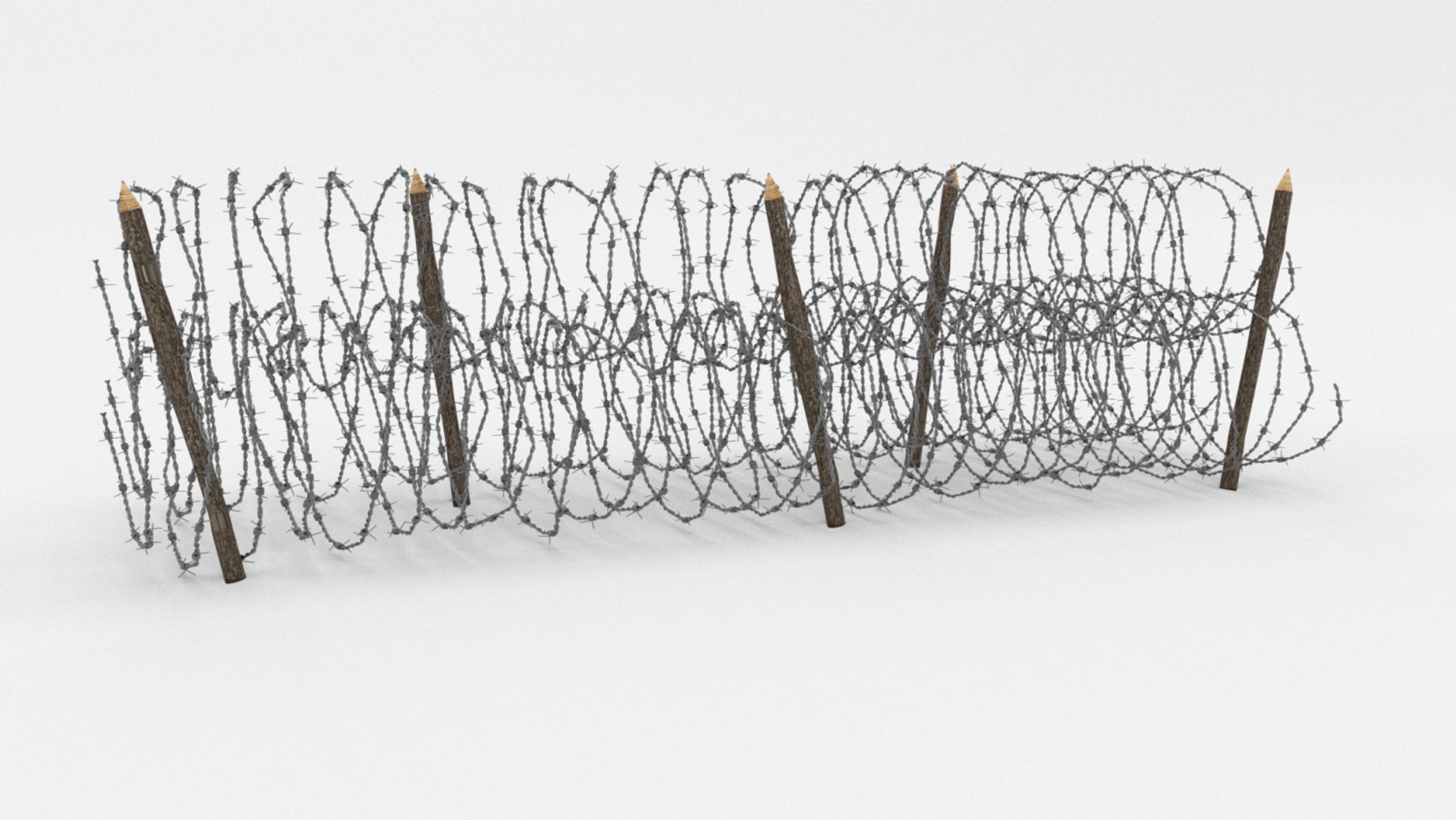 3D Barbed Wire Obstacle Model - TurboSquid 1191618