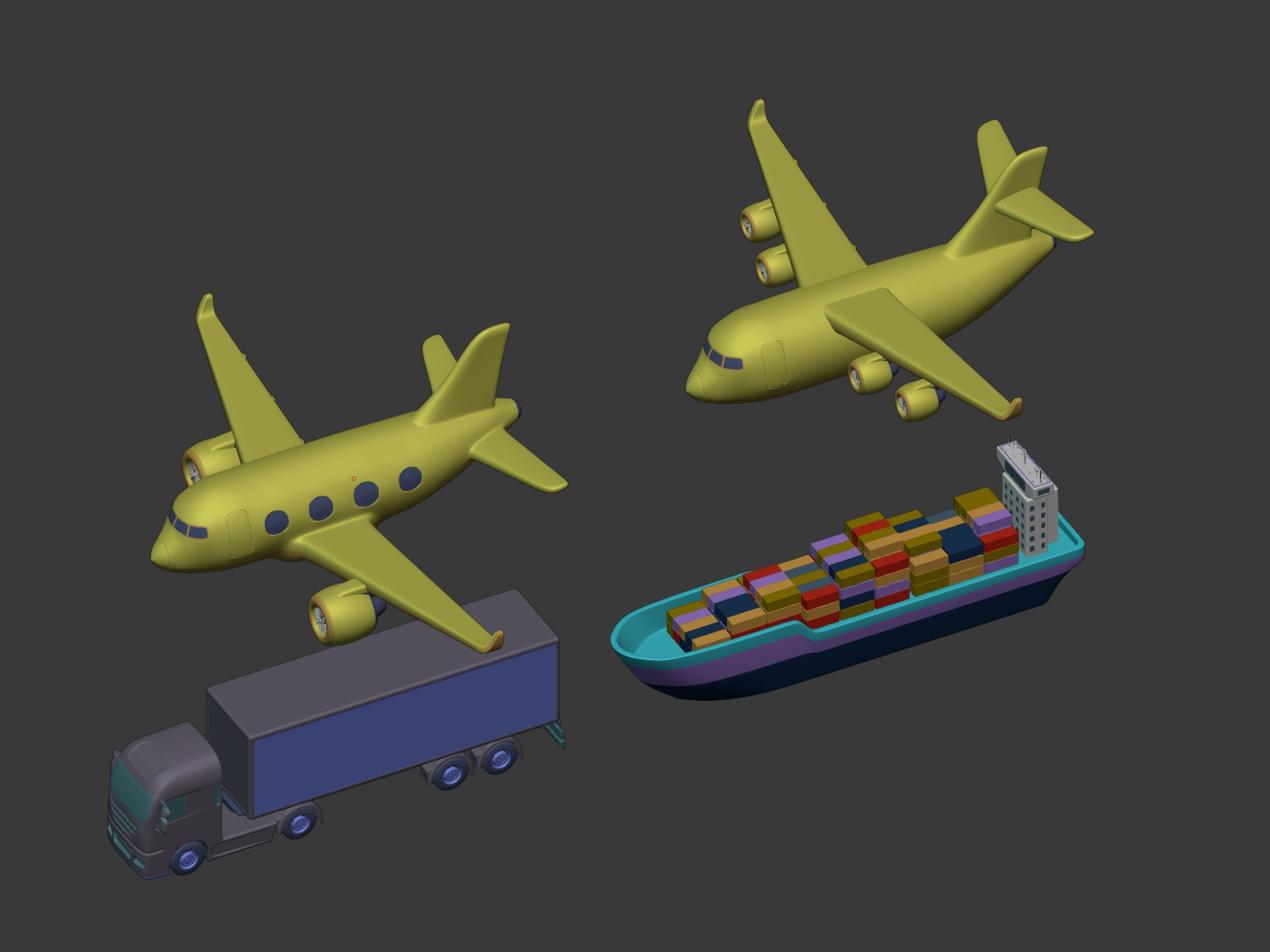 3D model Transport Vehicles Pack - TurboSquid 1790446