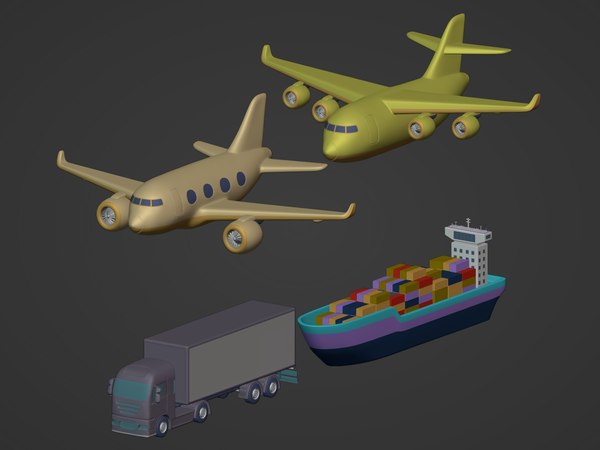 modelo 3d Paquete de vehículos de transporte - TurboSquid 1790446