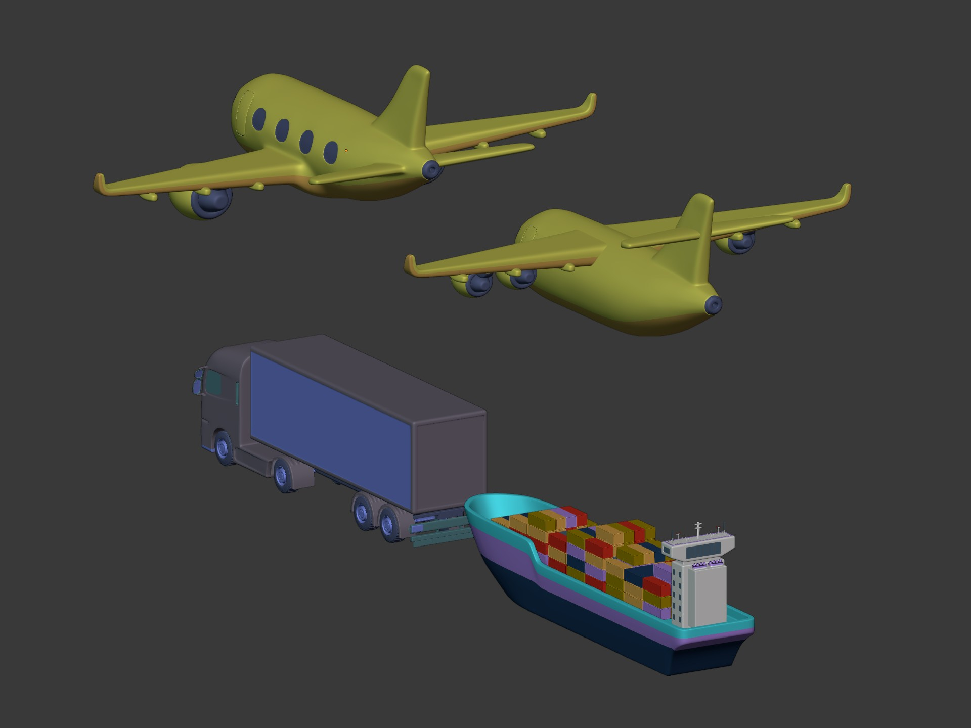 3D model Transport Vehicles Pack - TurboSquid 1790446