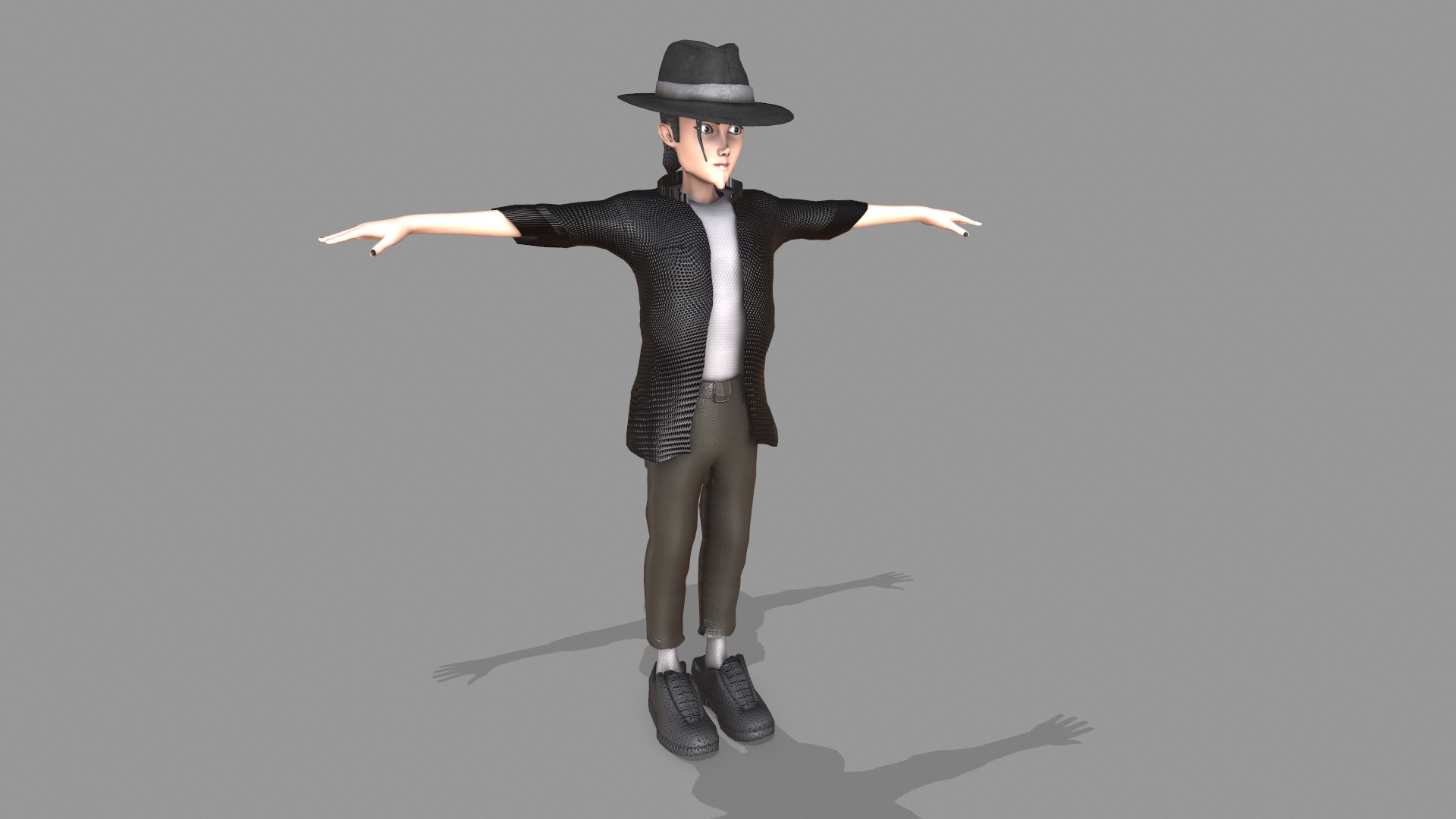 3D Michael Jackson Animated Character Lowpoly - TurboSquid 1860067