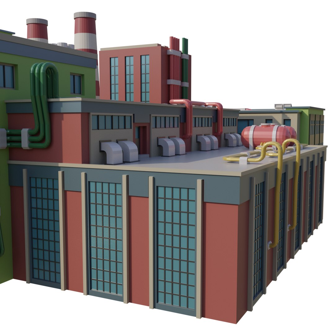 3D Factory Asset - TurboSquid 1565305