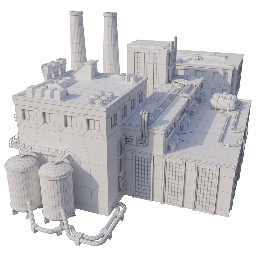 3D Factory Asset - TurboSquid 1565305