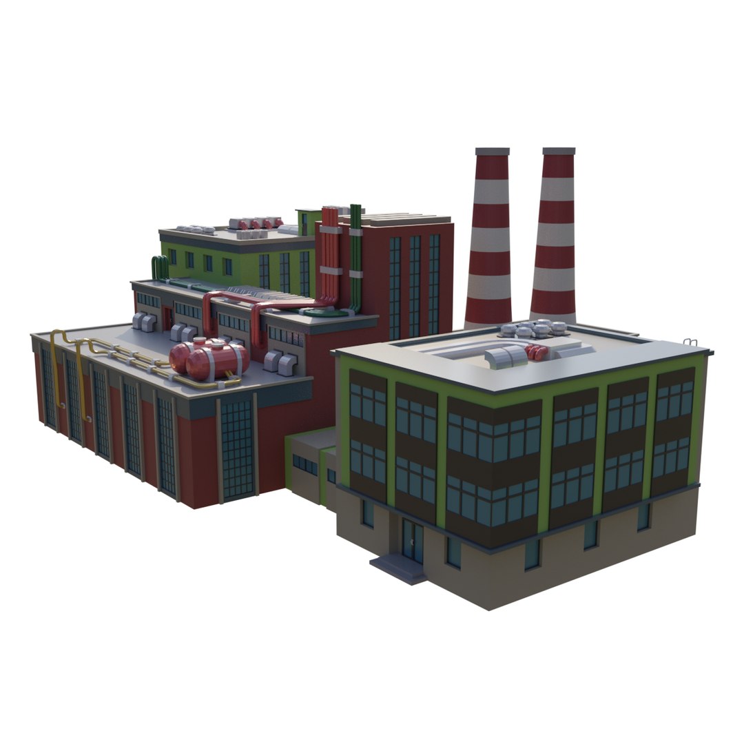3D Factory Asset - TurboSquid 1565305