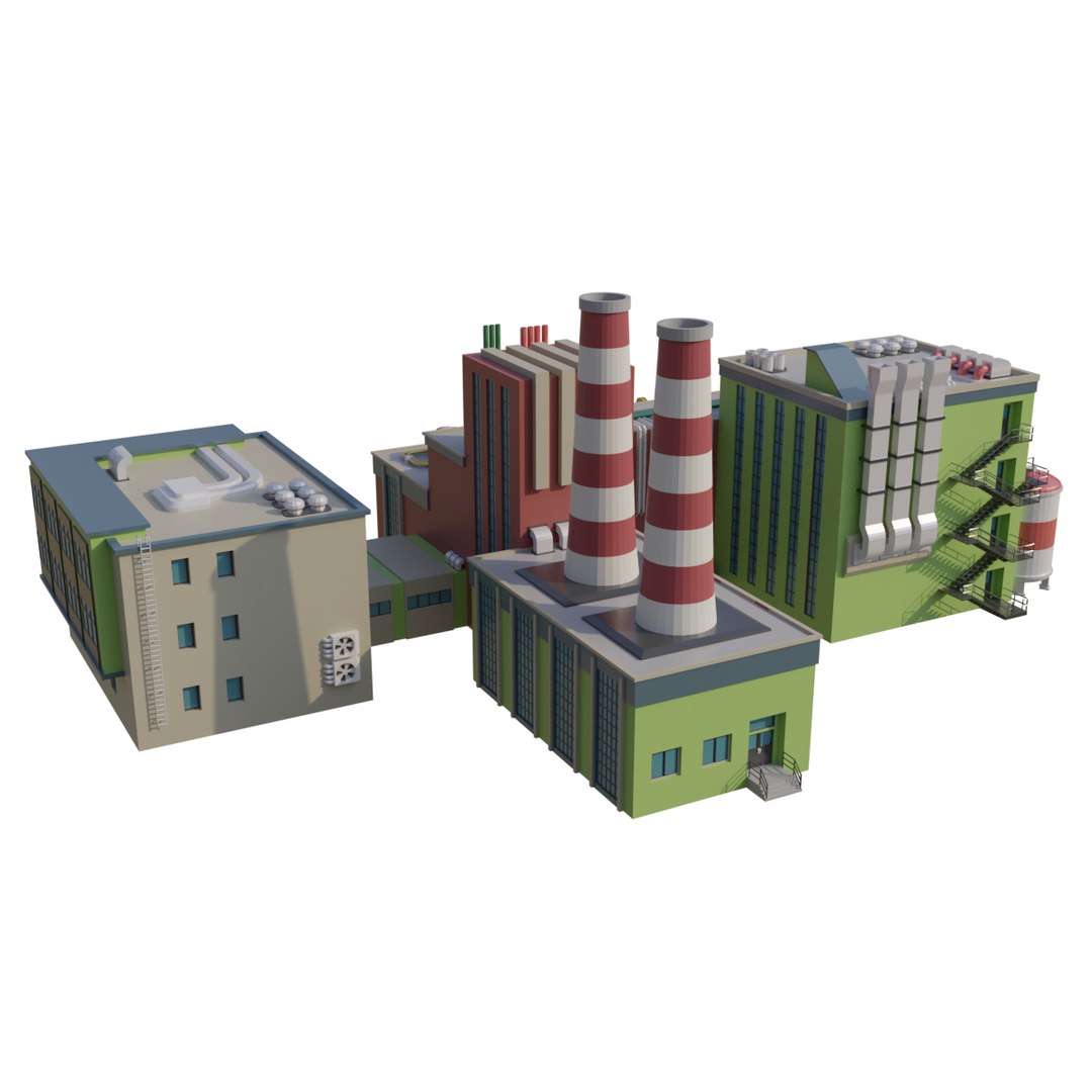 3D Factory Asset - TurboSquid 1565305