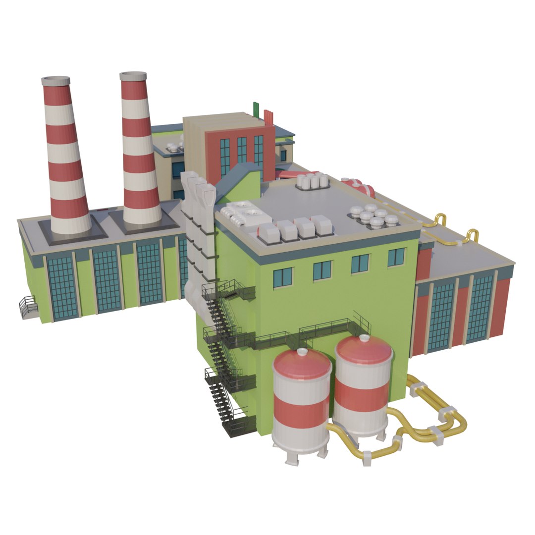 3D Factory Asset - TurboSquid 1565305
