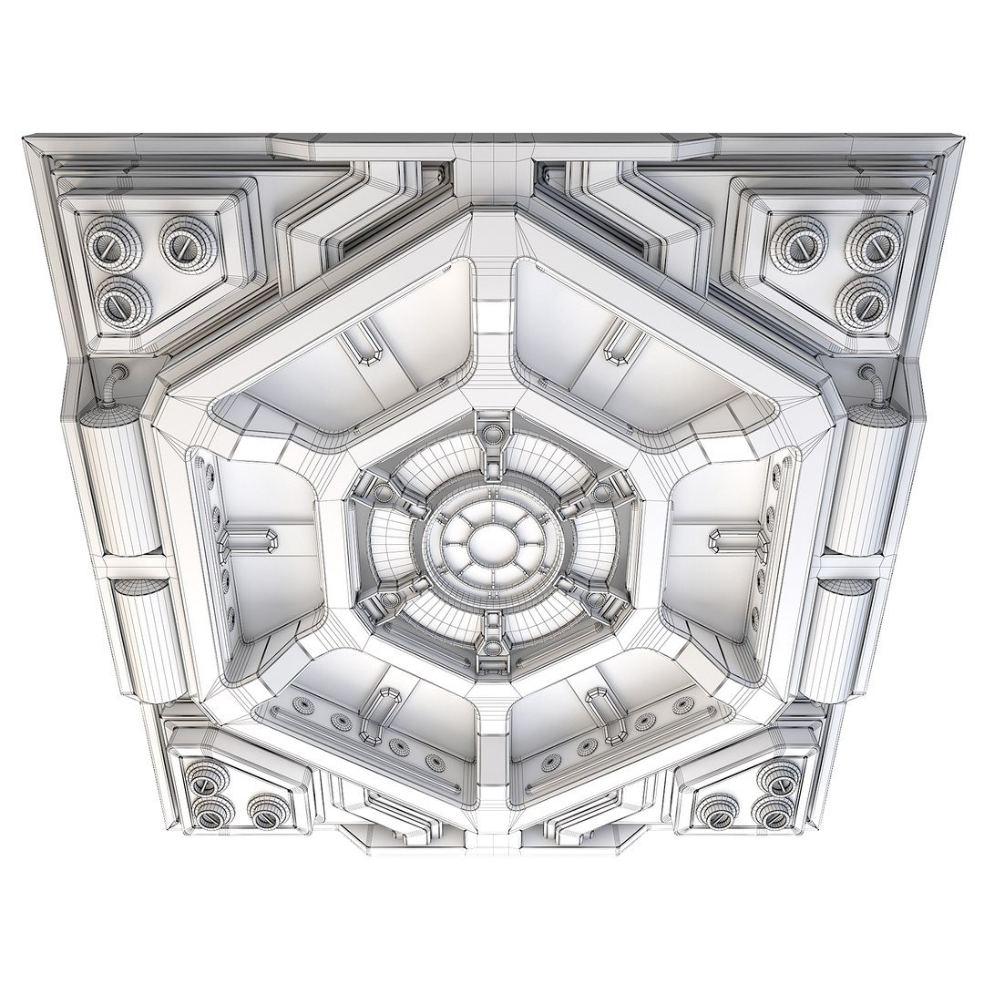 Space Station Ceiling - Large 3D - TurboSquid 2199258