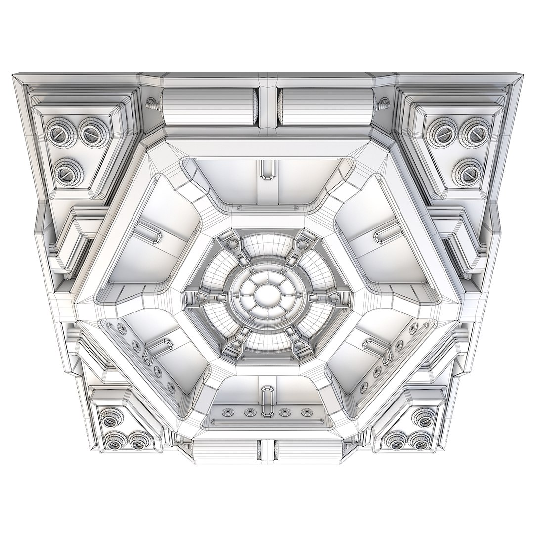 Space Station Ceiling - Large 3D - TurboSquid 2199258