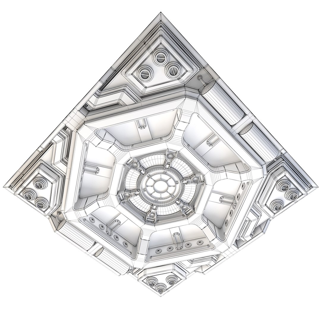 Space Station Ceiling - Large 3D - TurboSquid 2199258