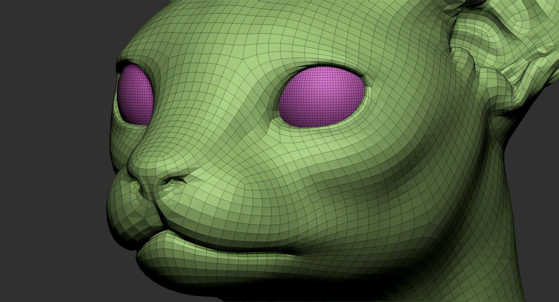 3D Cat Head Base Mesh Model - TurboSquid 1427328