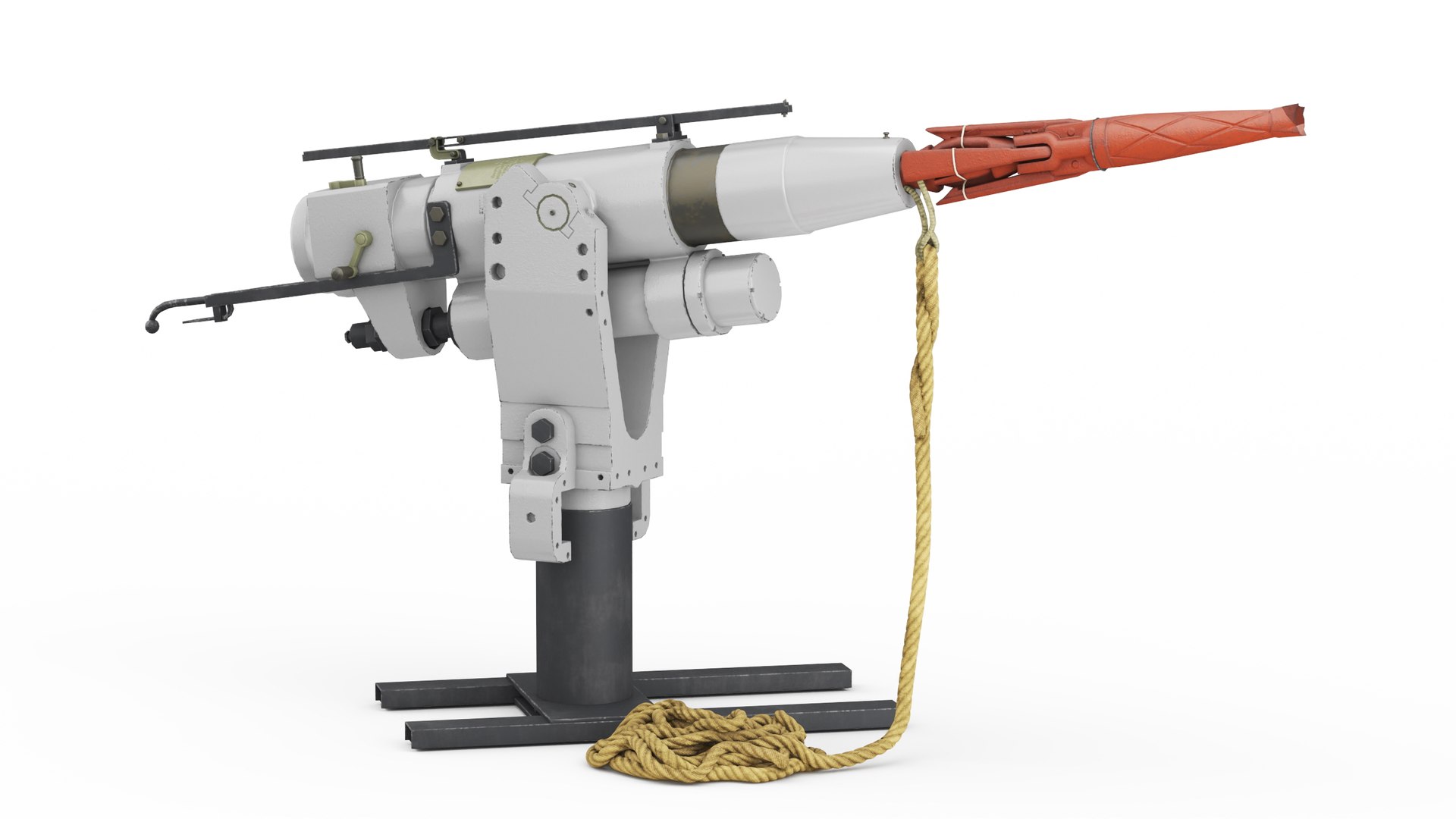 Harpoon Deck Gun 3D model - TurboSquid 2042667