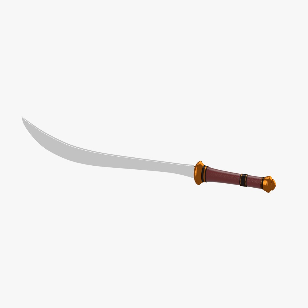 Decorated Sword 3d Fbx