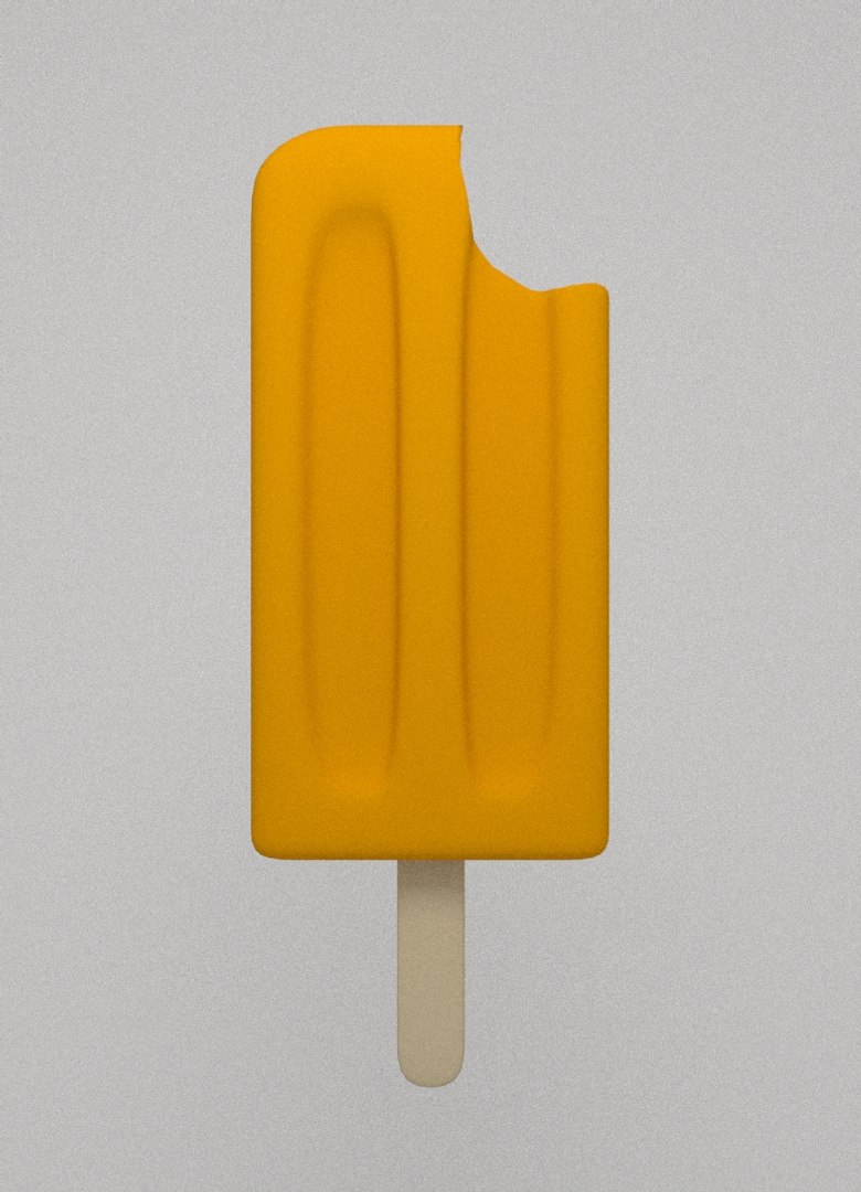 Popsicle Bitten 3d Model