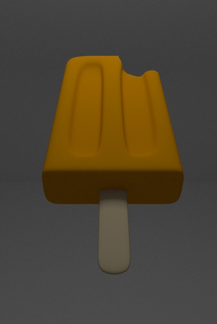 Popsicle Bitten 3d Model
