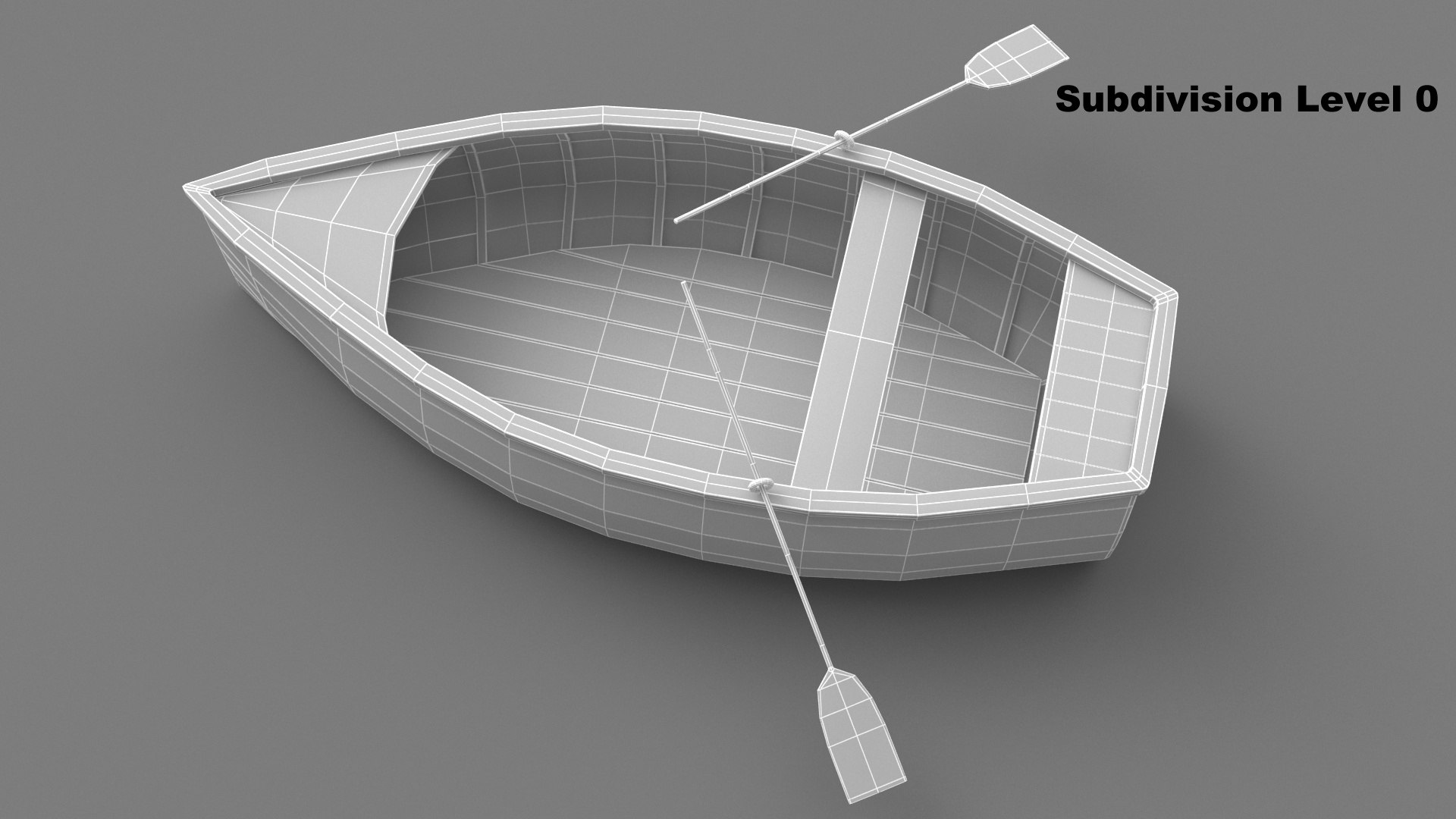 3D Wooden Rowboat 02 Model - TurboSquid 2274515
