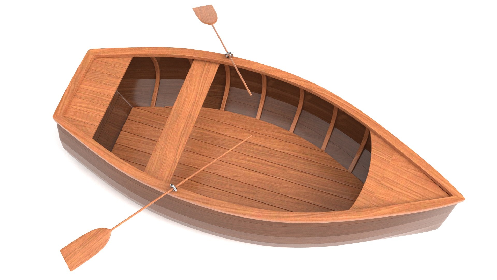 3D Wooden Rowboat 02 Model - TurboSquid 2274515