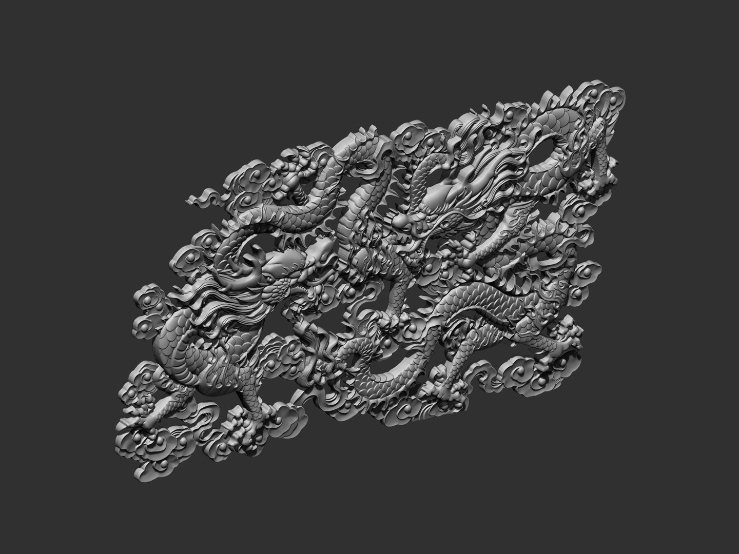 Two Dragons 3D model - TurboSquid 2179878