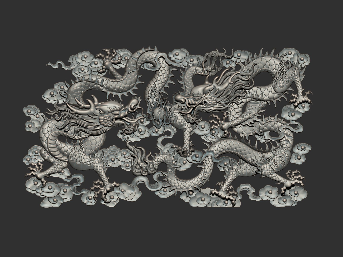 Two Dragons 3D model - TurboSquid 2179878