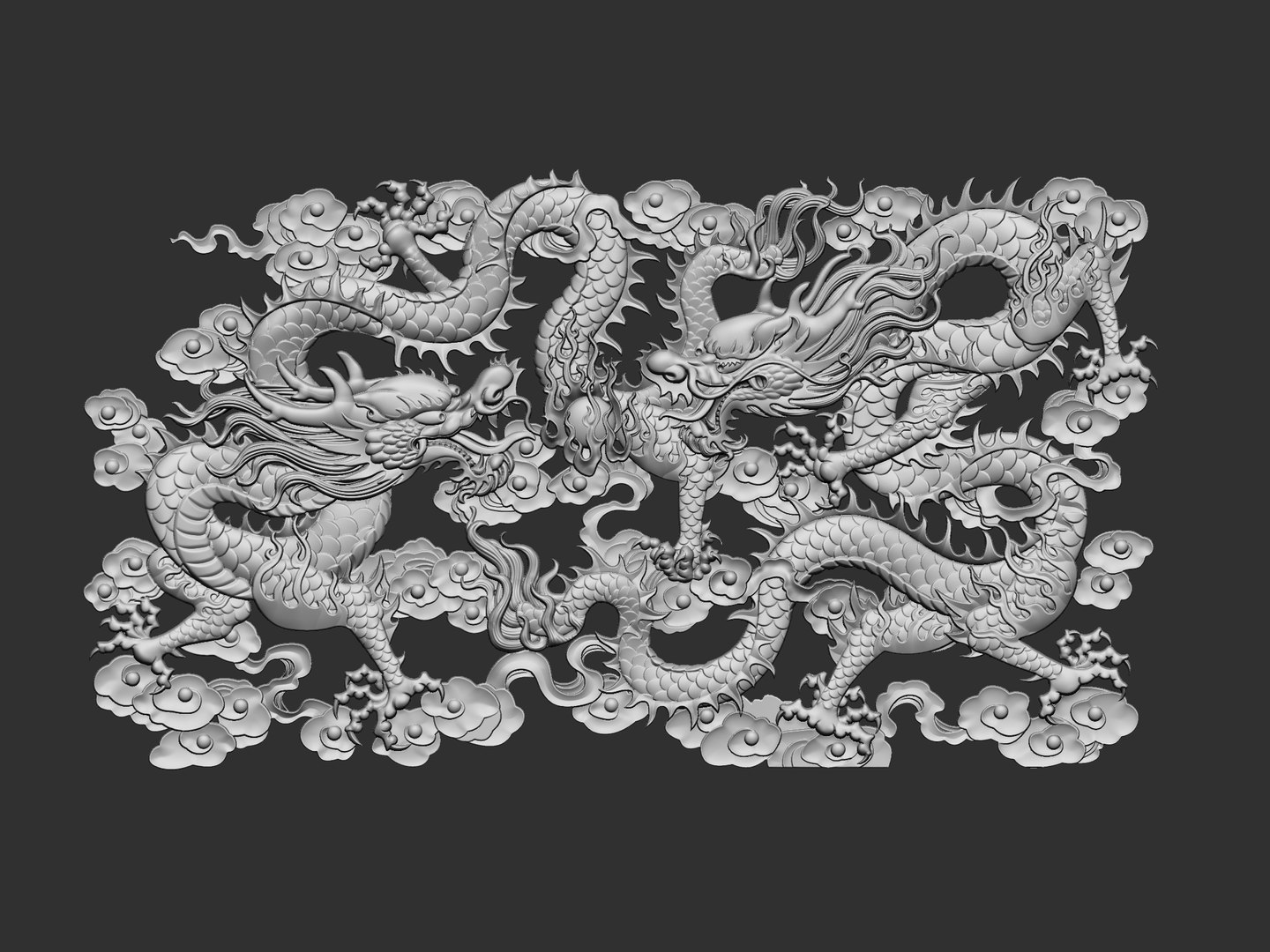 Two Dragons 3D model - TurboSquid 2179878
