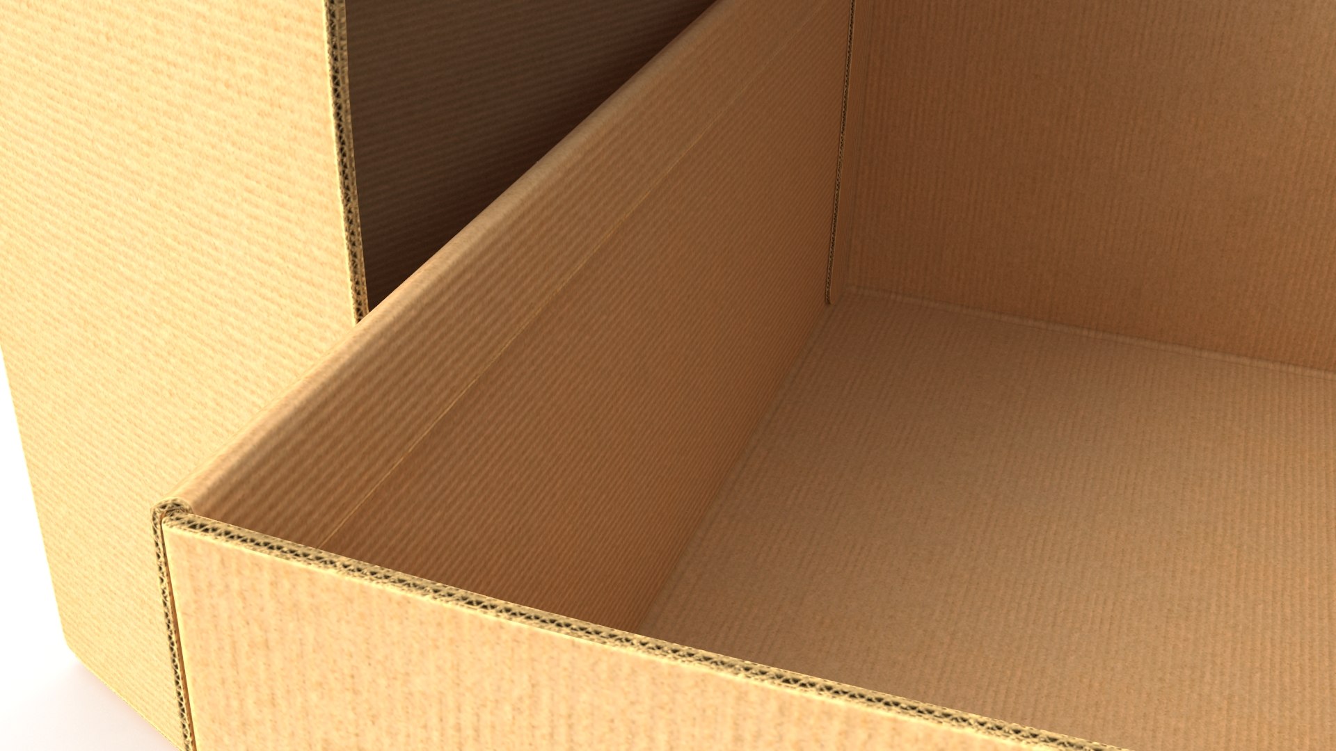3D Cardboard Box - TurboSquid 1614402