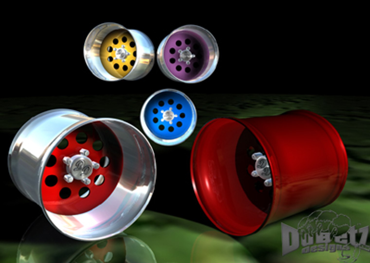 3d Drag Pack Wheel Cragar Street Model