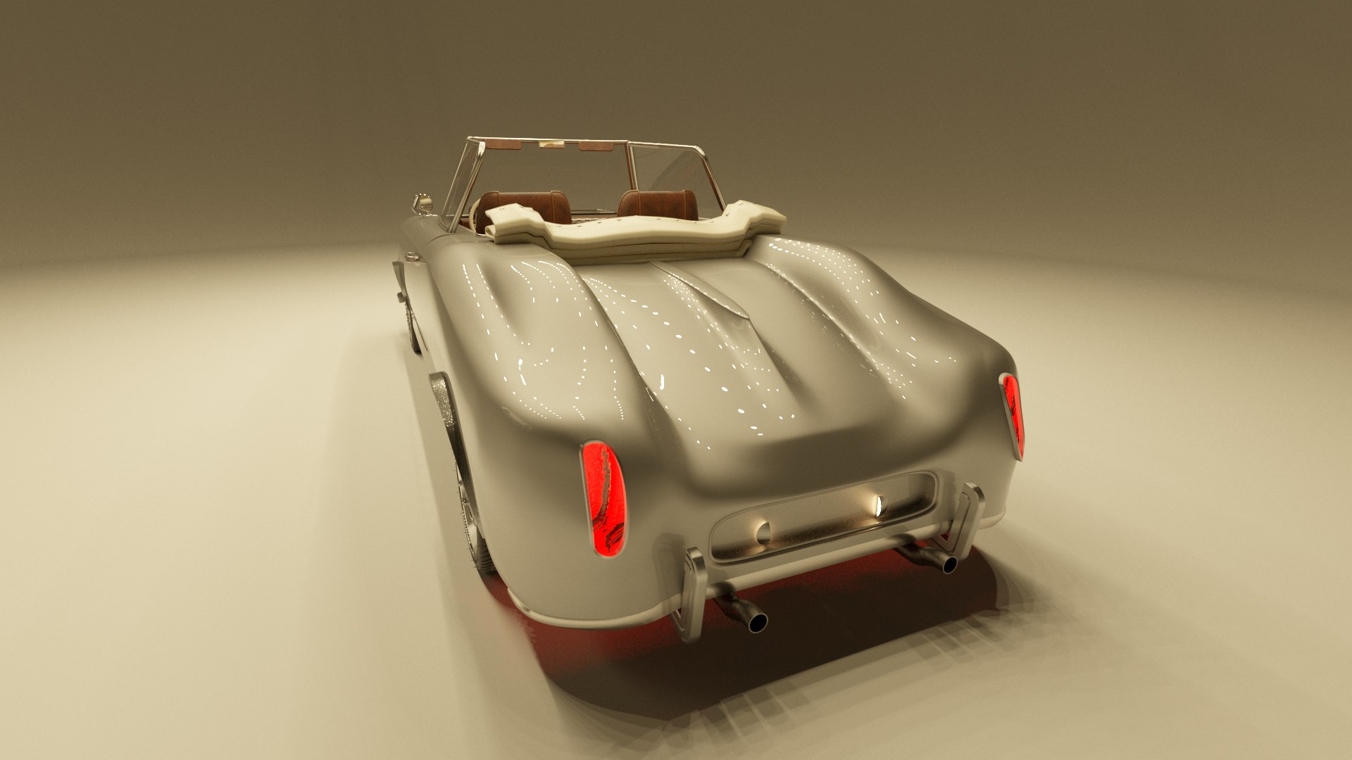Convertible Classic Car 3D Model - TurboSquid 1491239