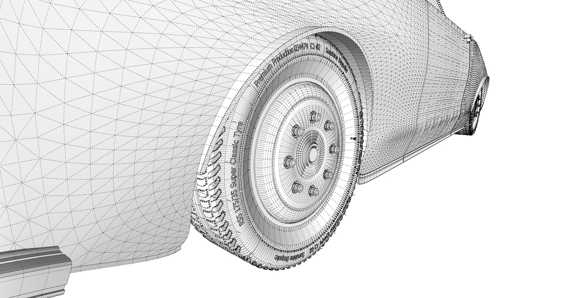 Convertible Classic Car 3D Model - TurboSquid 1491239