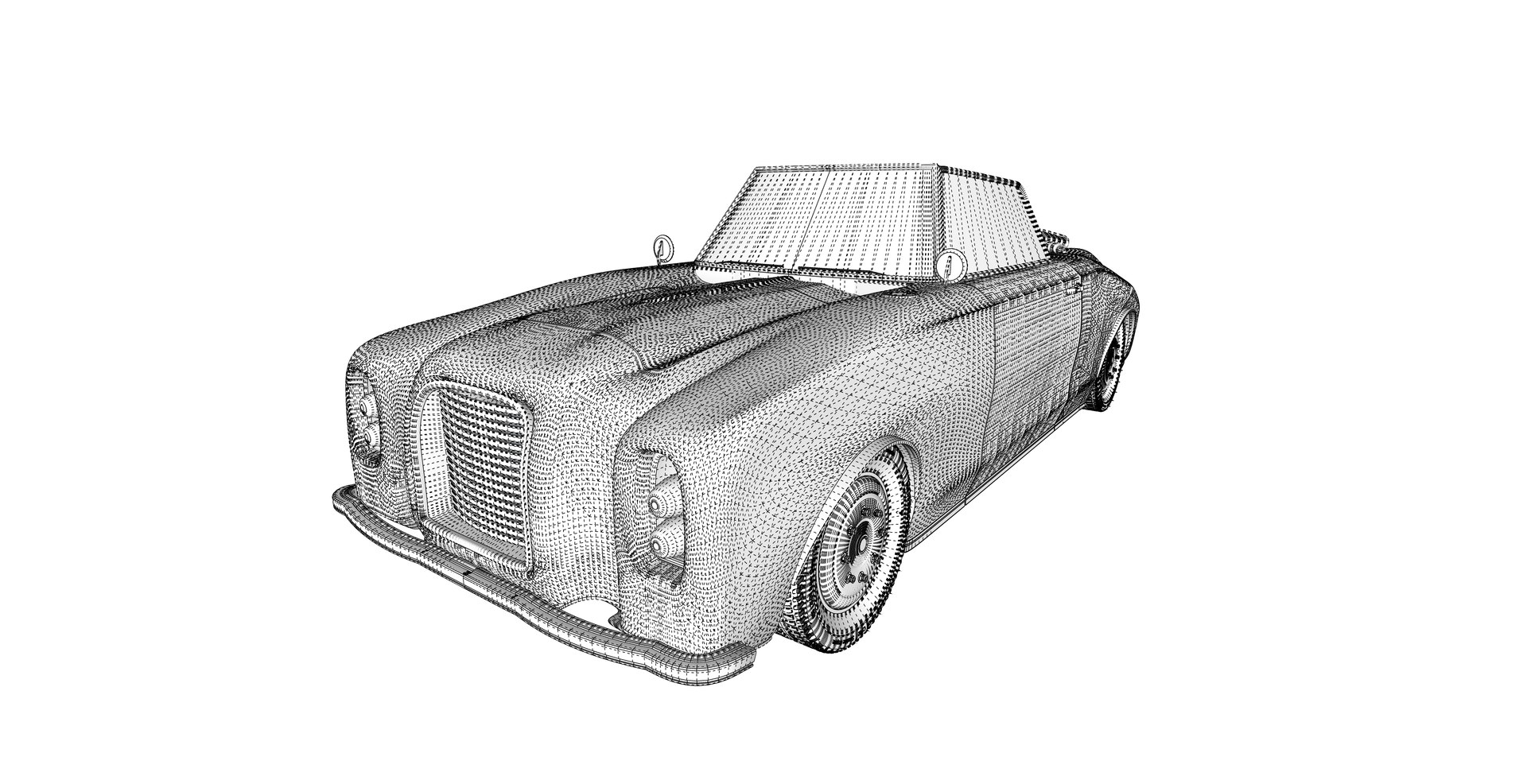 Convertible Classic Car 3D Model - TurboSquid 1491239