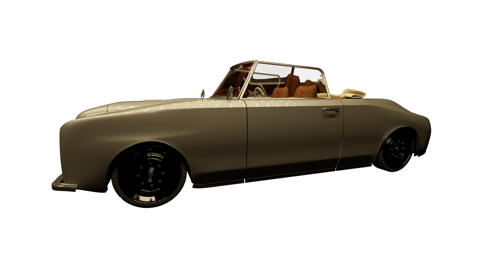 Convertible Classic Car 3D Model - TurboSquid 1491239