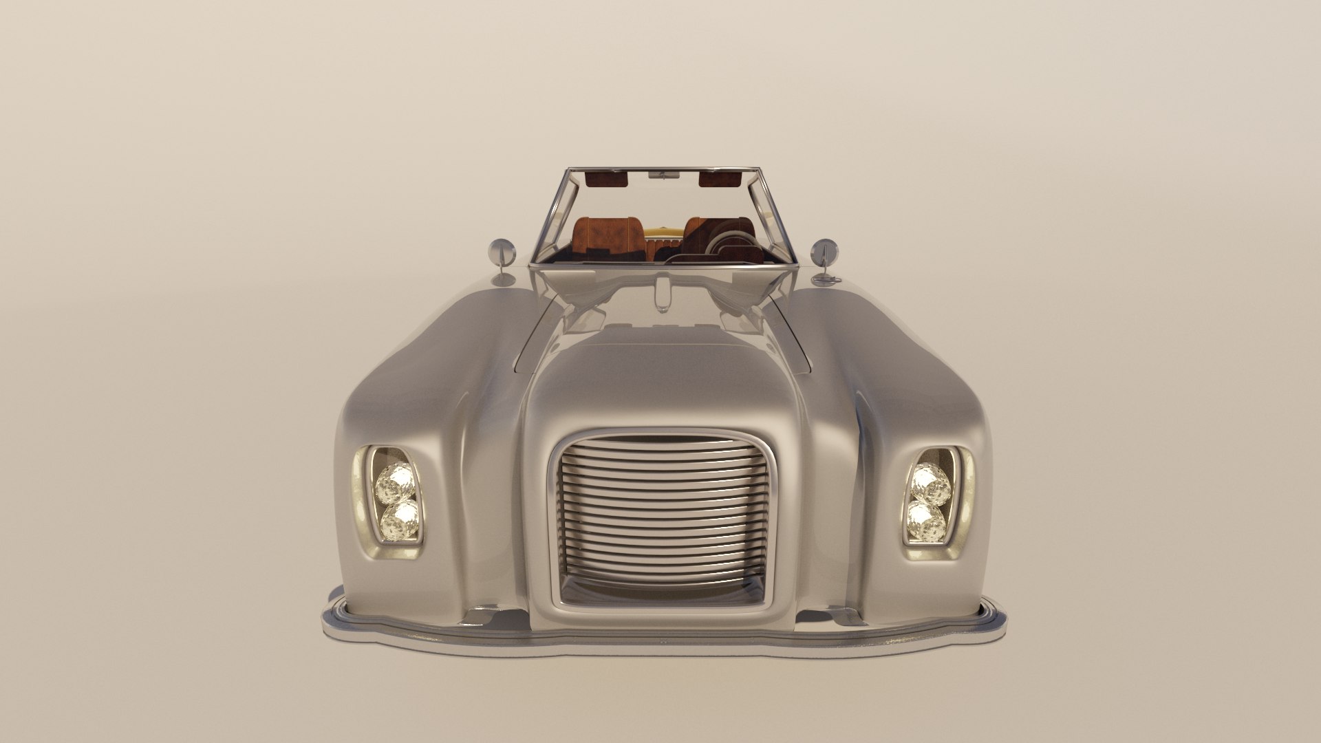 Convertible Classic Car 3D Model - TurboSquid 1491239
