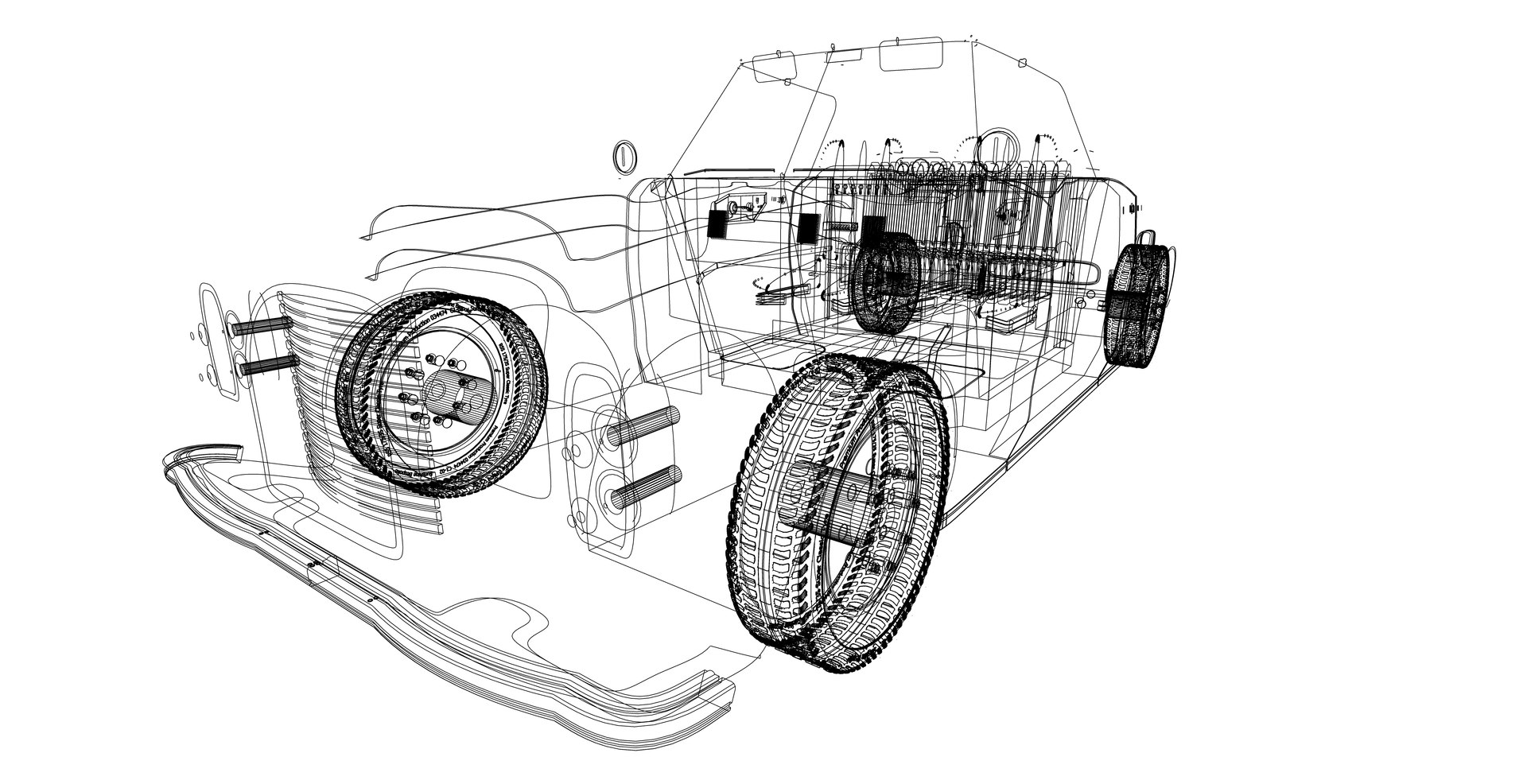Convertible Classic Car 3D Model - TurboSquid 1491239